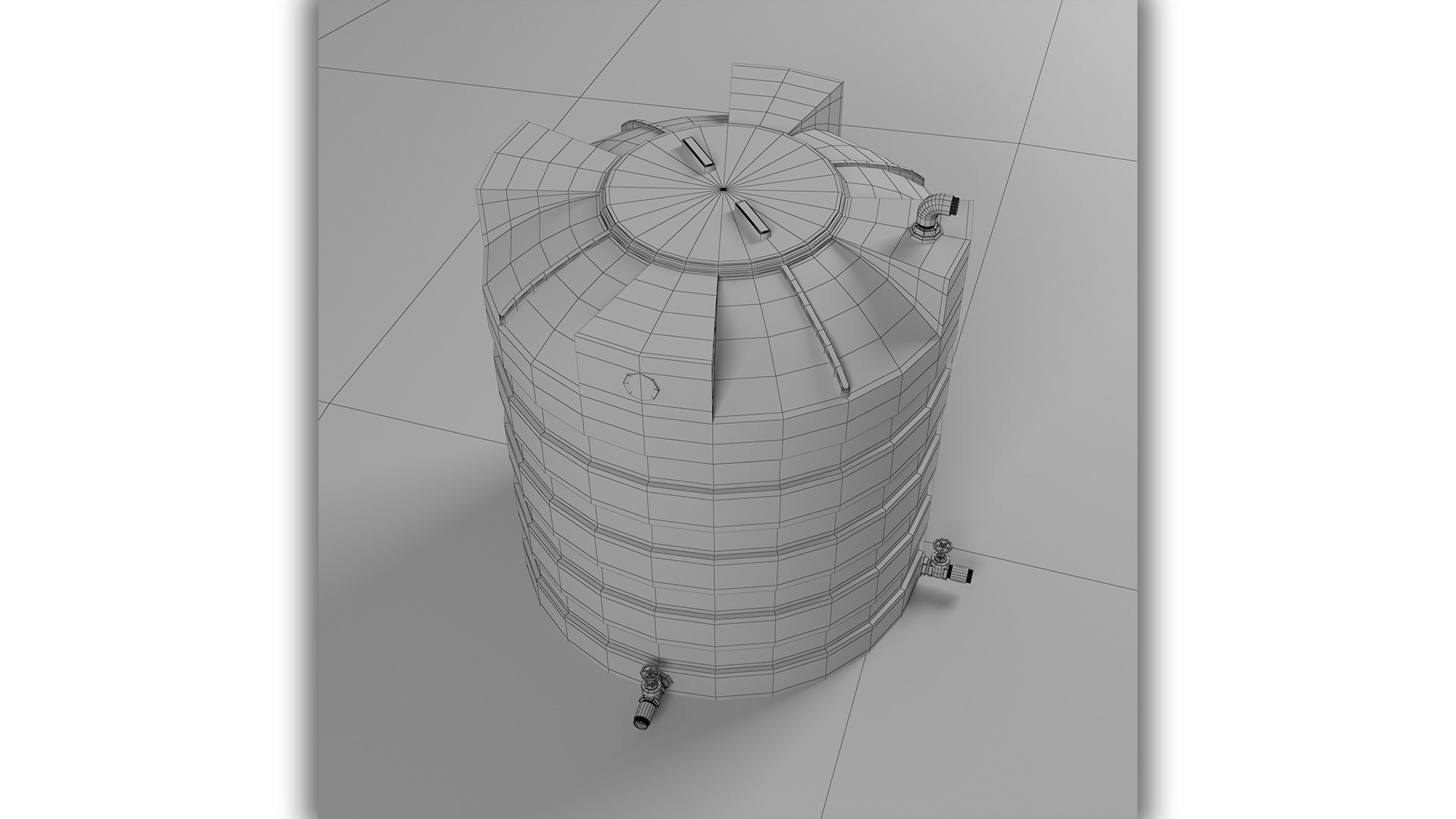 Water Tank 3ds Max Model - TurboSquid 2145307