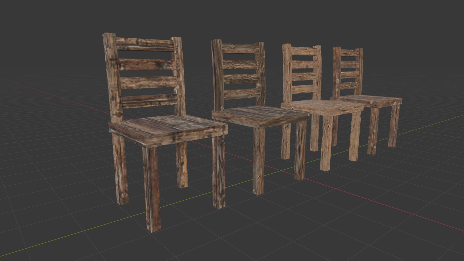PSX - PS1 - Wooden Chair - Low Poly 3D - TurboSquid 2281058