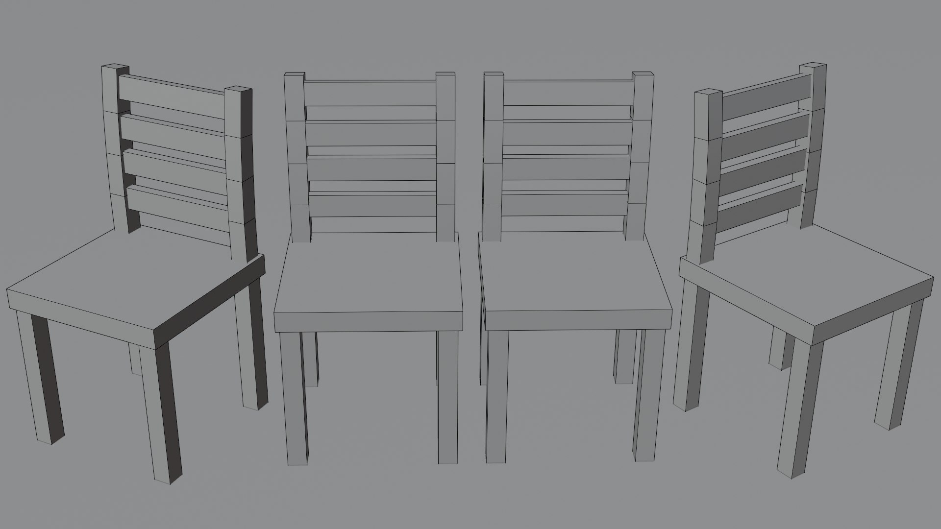 PSX - PS1 - Wooden Chair - Low Poly 3D - TurboSquid 2281058