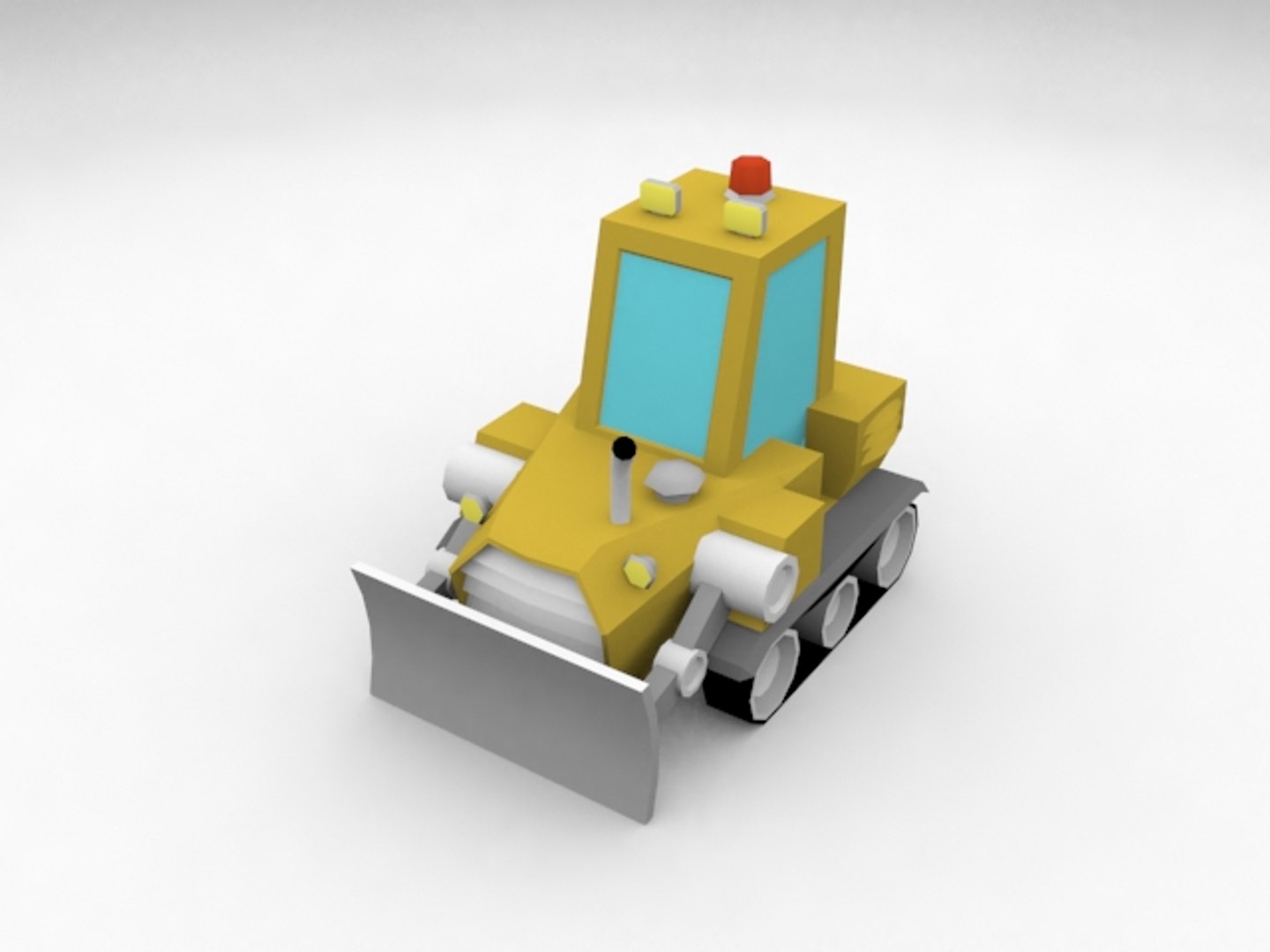3d Industrial Dozer Toon
