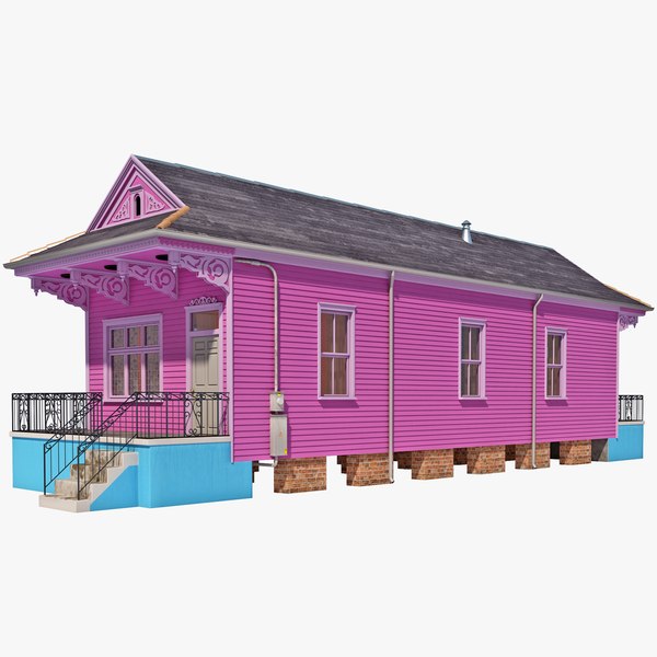 Shotgun House 3D Models for Download | TurboSquid