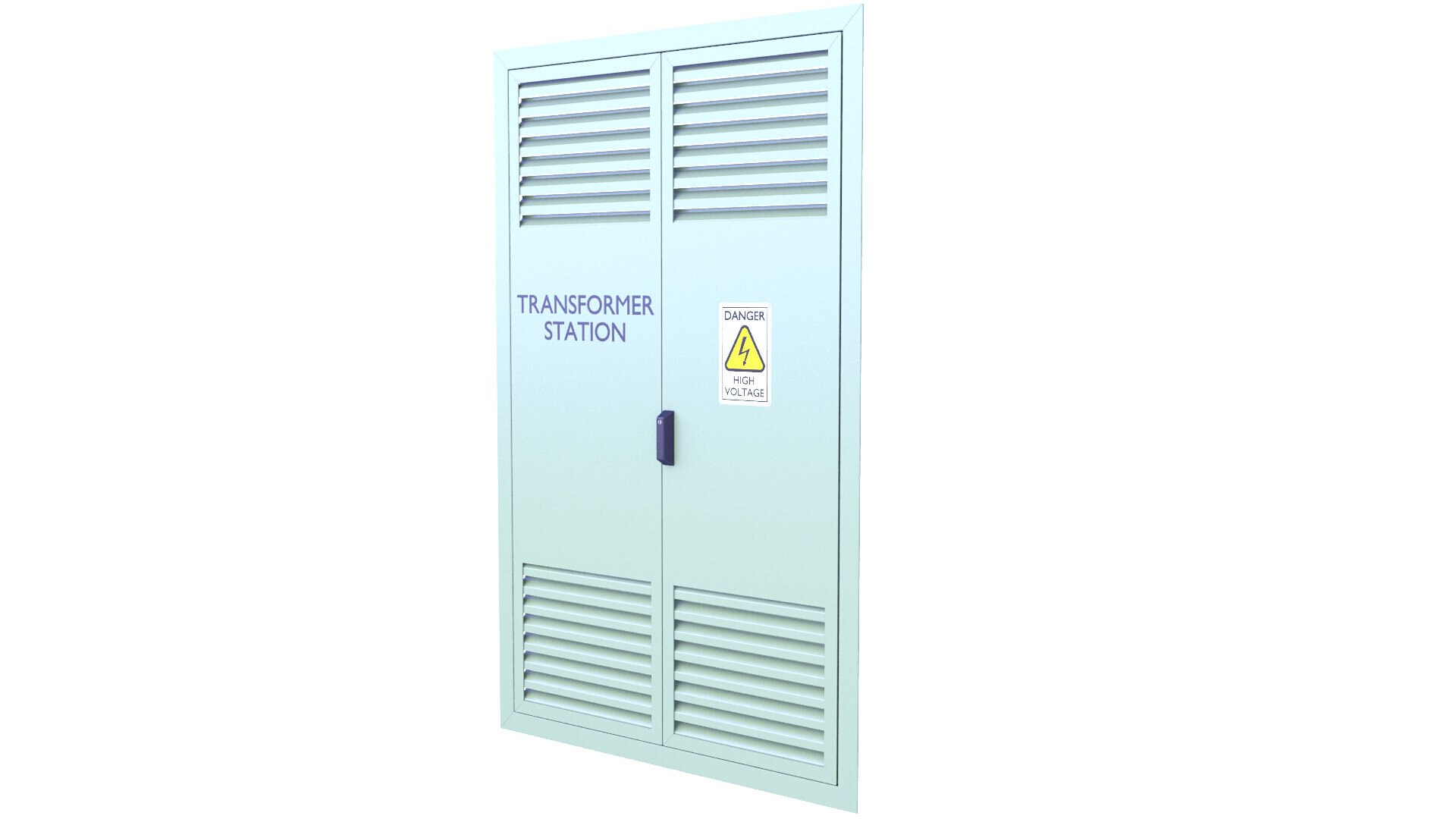 Industrial Substation Door 5 3D Model - TurboSquid 2096196