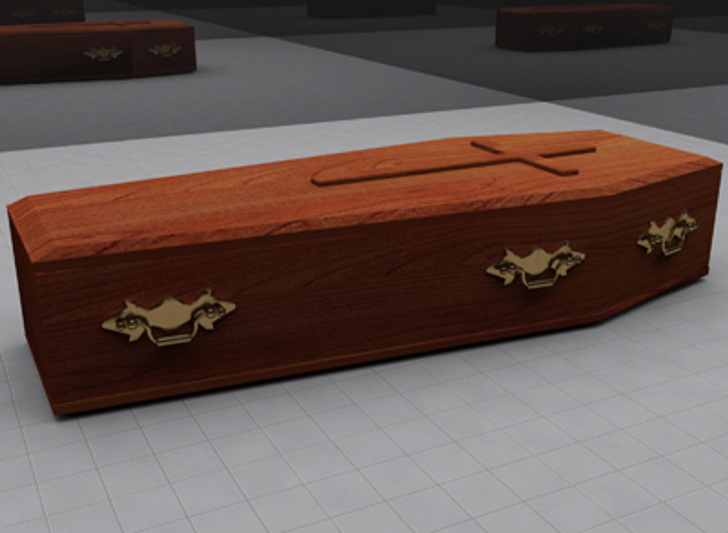 3d model coffin