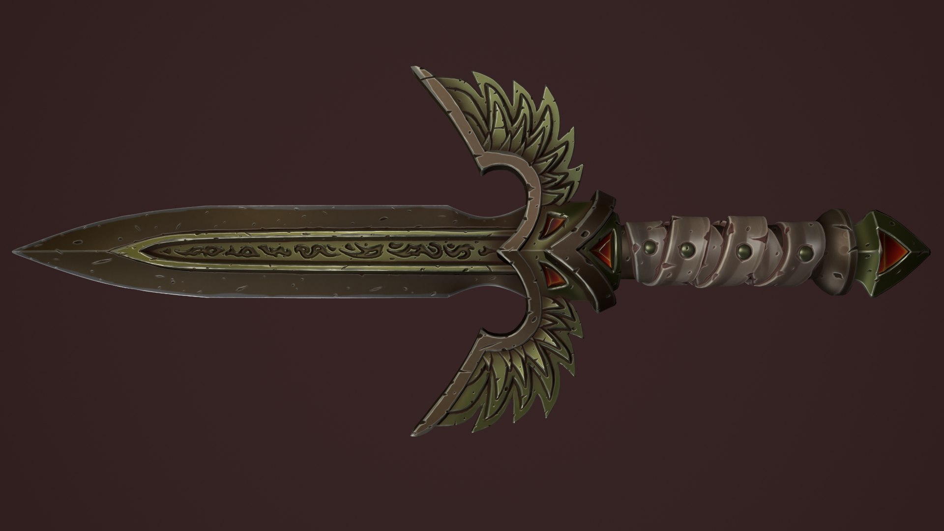 Rune Dagger 3D - TurboSquid 1820702