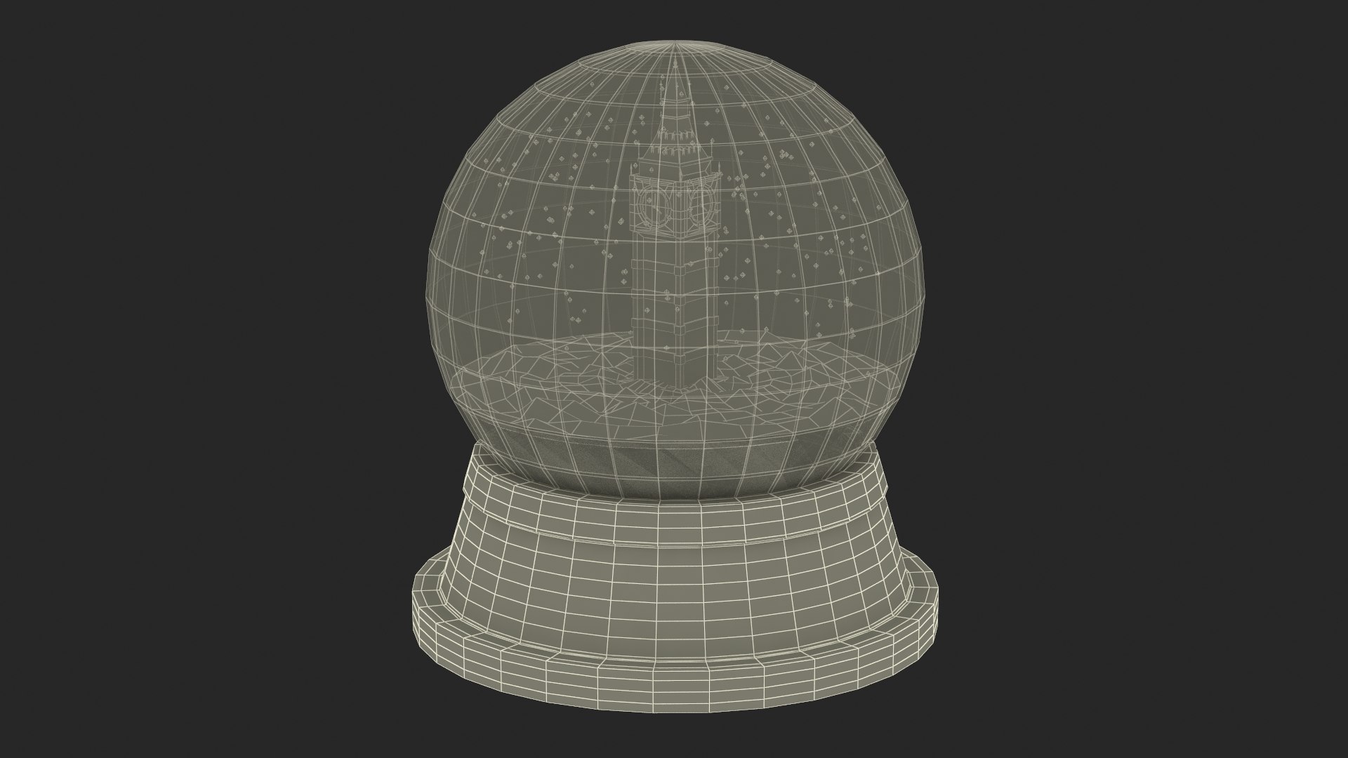 3D Big Ben Snow Globe - TurboSquid 2396007