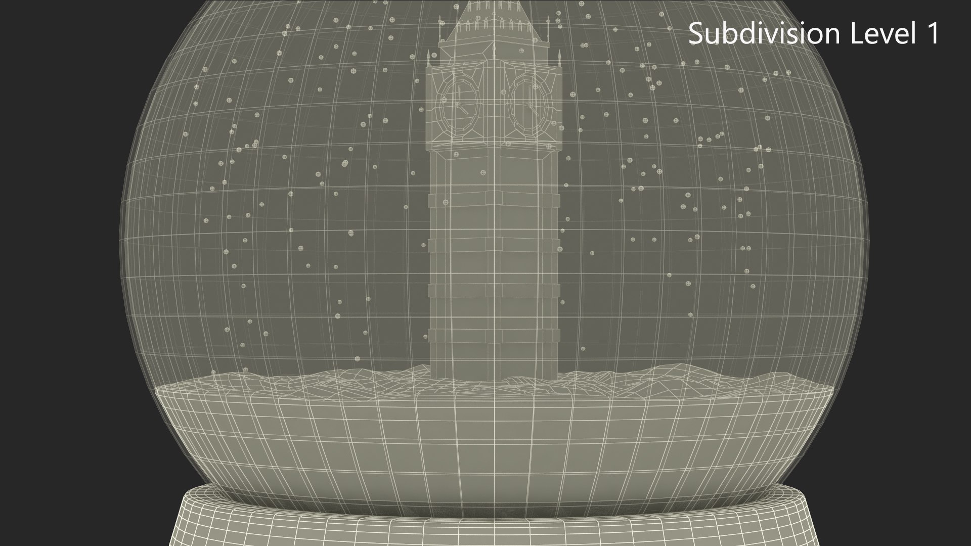 3D Big Ben Snow Globe - TurboSquid 2396007