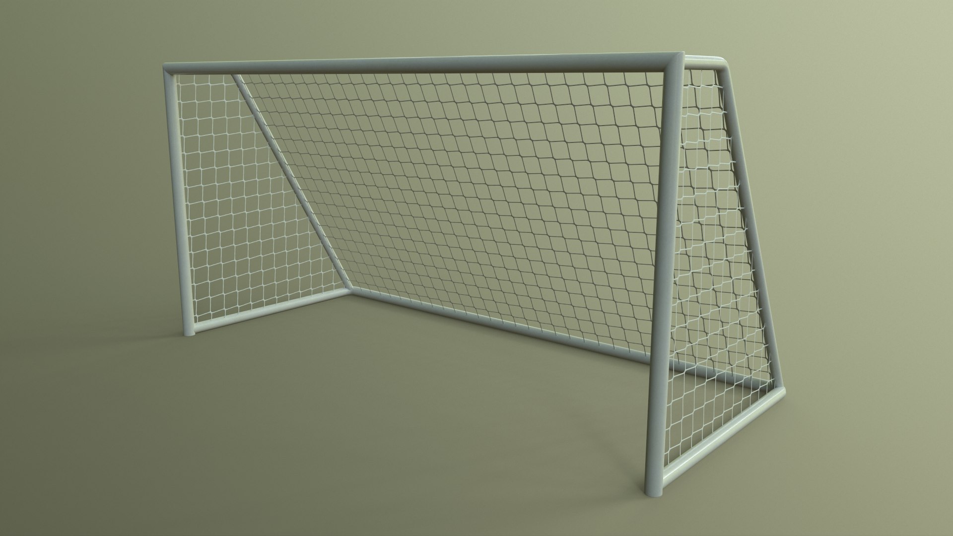 3D PBR Soccer Football Goal Post B - TurboSquid 1915082