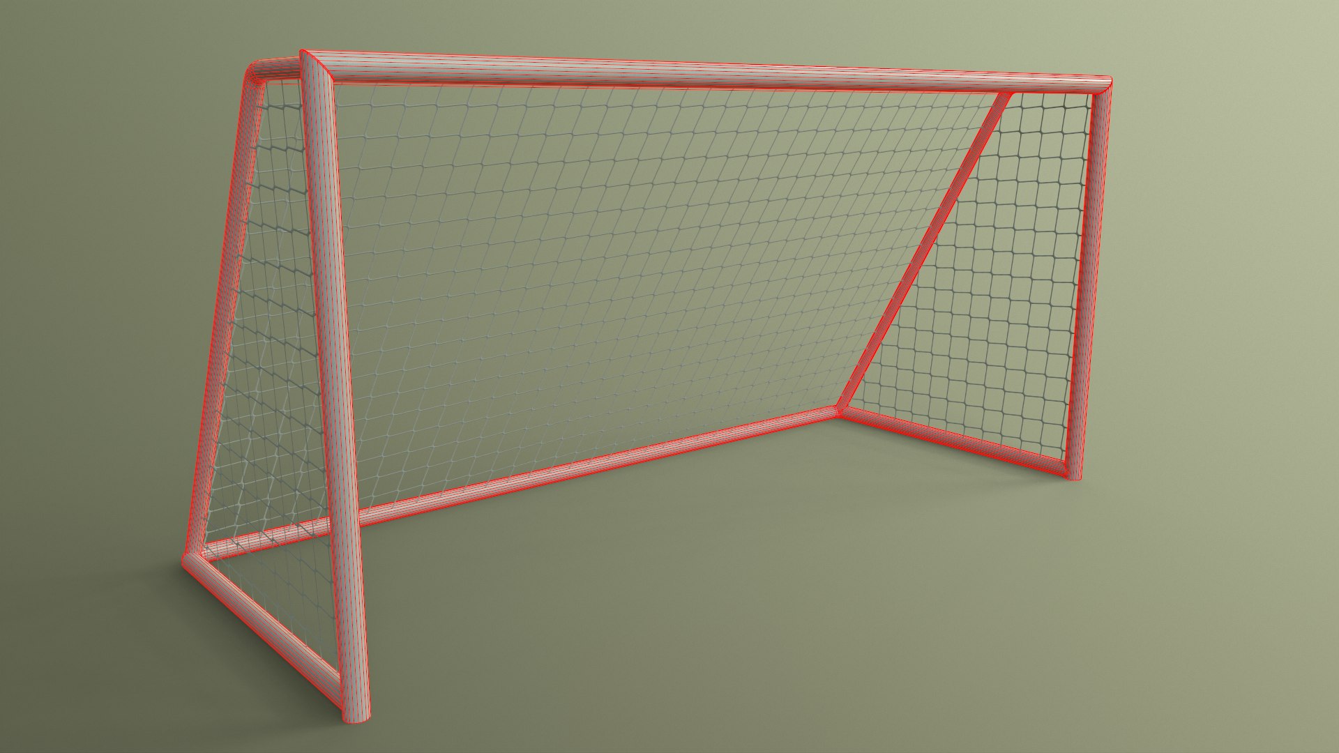 3D PBR Soccer Football Goal Post B - TurboSquid 1915082