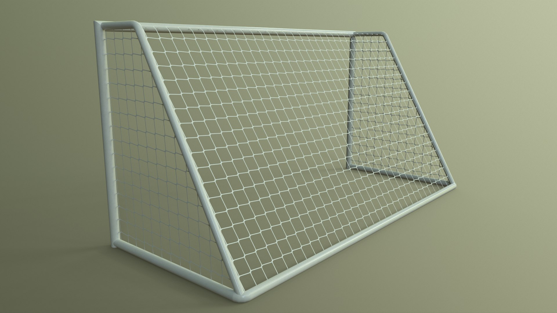 3D PBR Soccer Football Goal Post B - TurboSquid 1915082