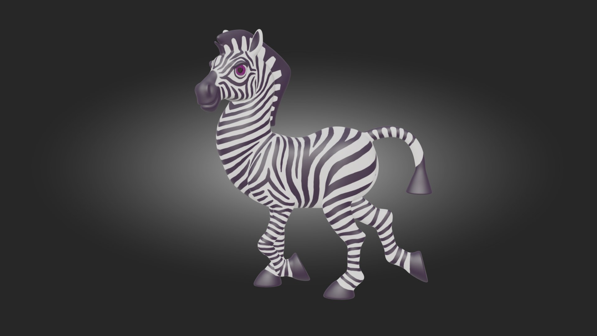 3D Low Poly Zebra Toy 3D Model - TurboSquid 2301920