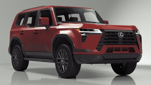 レクサス GX550 SUV プレミアムシンプルインテリア レッド3Dモデル - TurboSquid 2142590