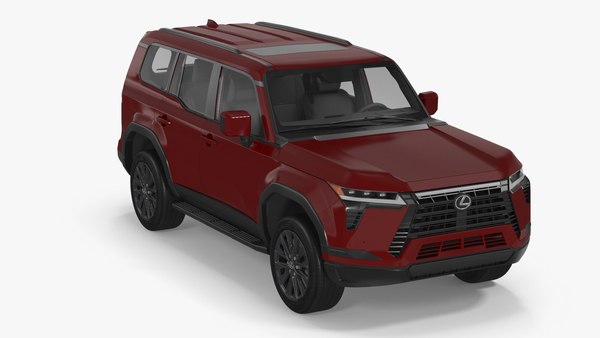 modelo 3d Lexus GX 550 SUV Premium Interior simple Rojo - TurboSquid ...