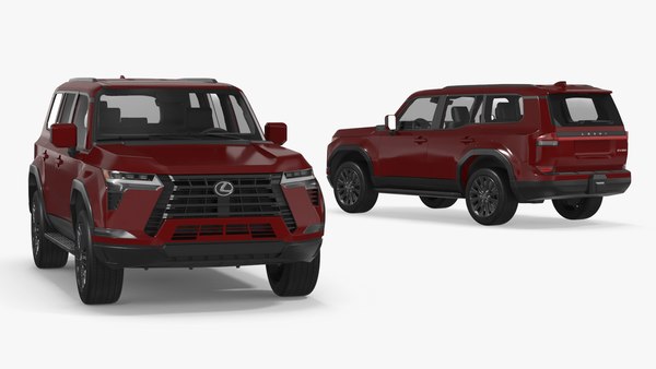 レクサス GX550 SUV プレミアムシンプルインテリア レッド3Dモデル - TurboSquid 2142590
