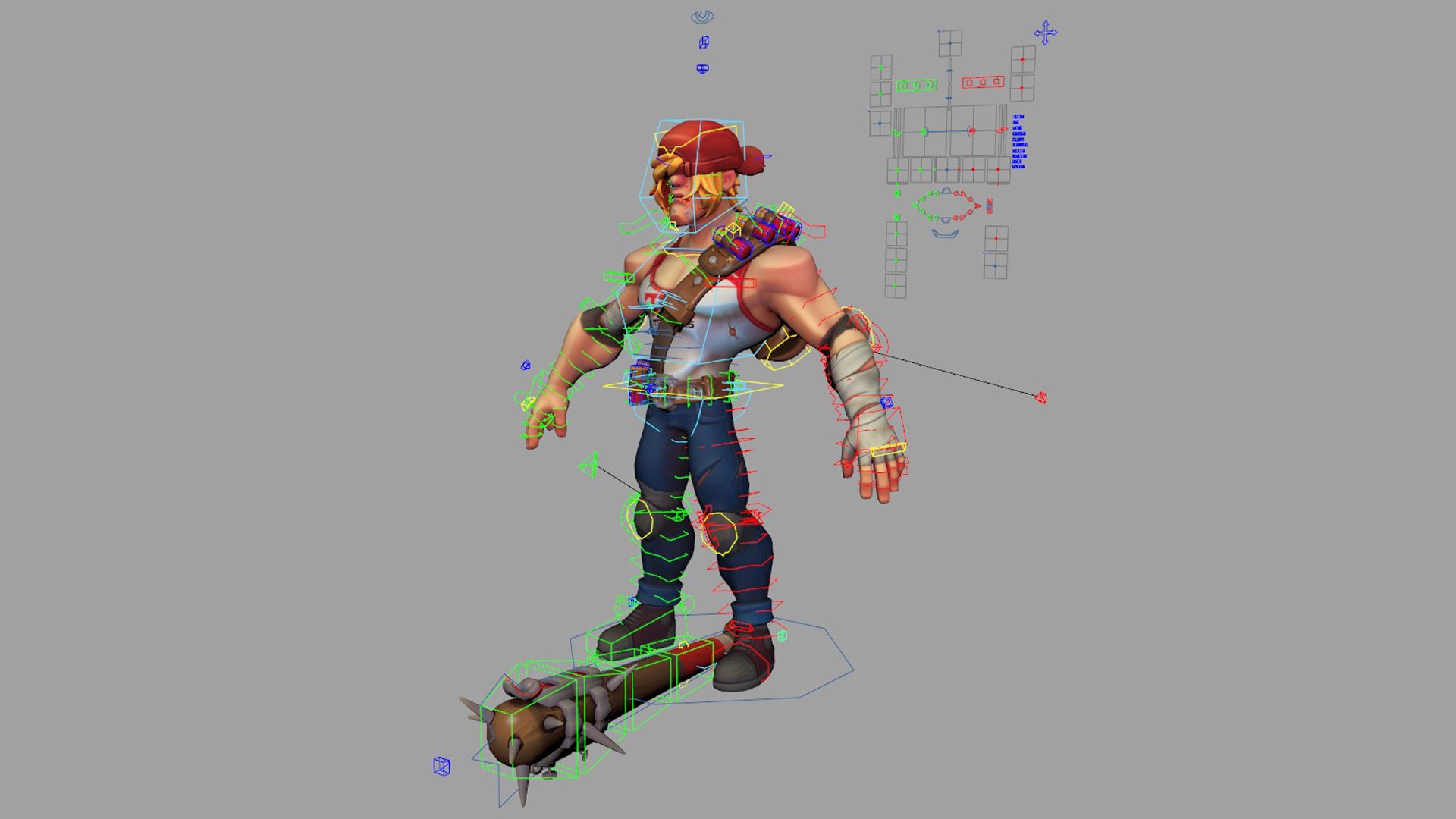 Slugger Anim Rig 3D Model - TurboSquid 2316513