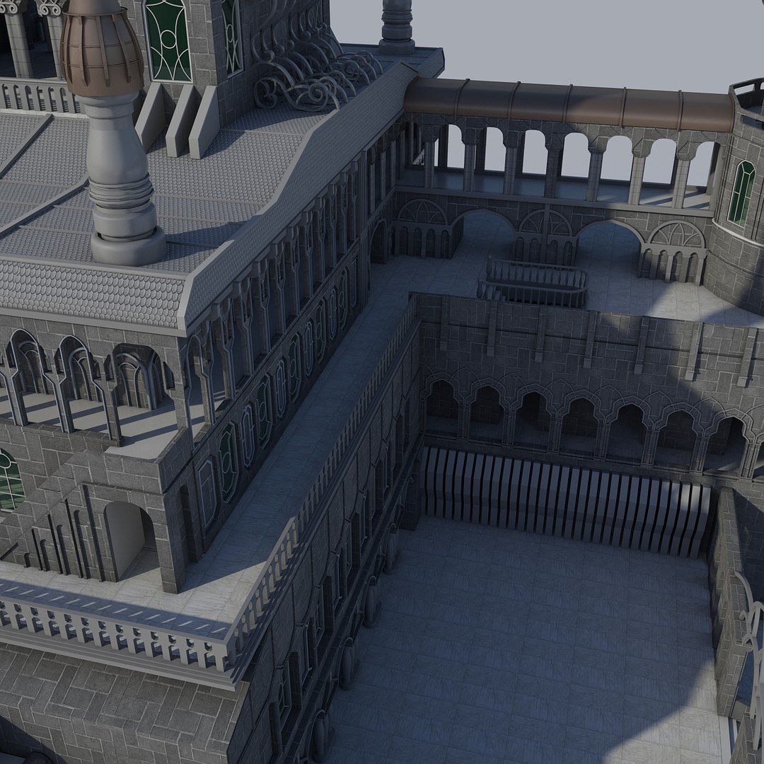 3d Max Palace Science Fiction Fantasy