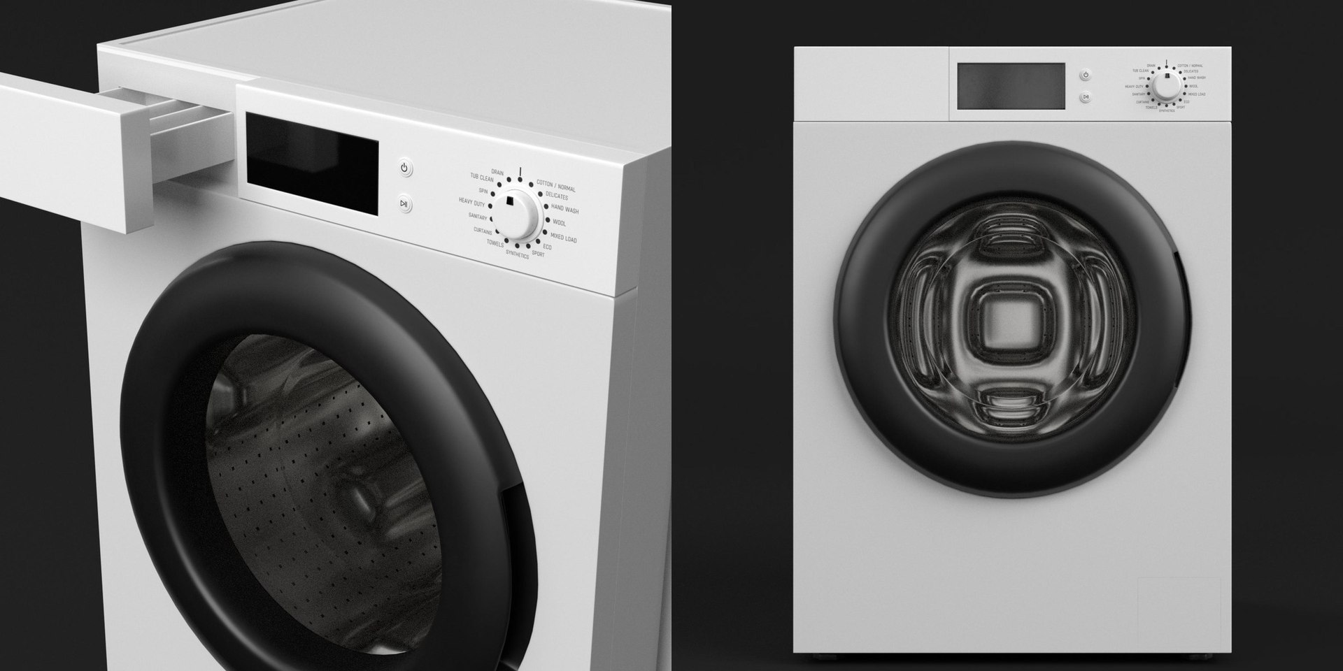 Washing Machine 3D Model - TurboSquid 1988888
