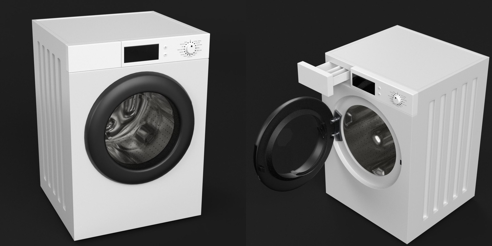 Washing Machine 3D Model - TurboSquid 1988888
