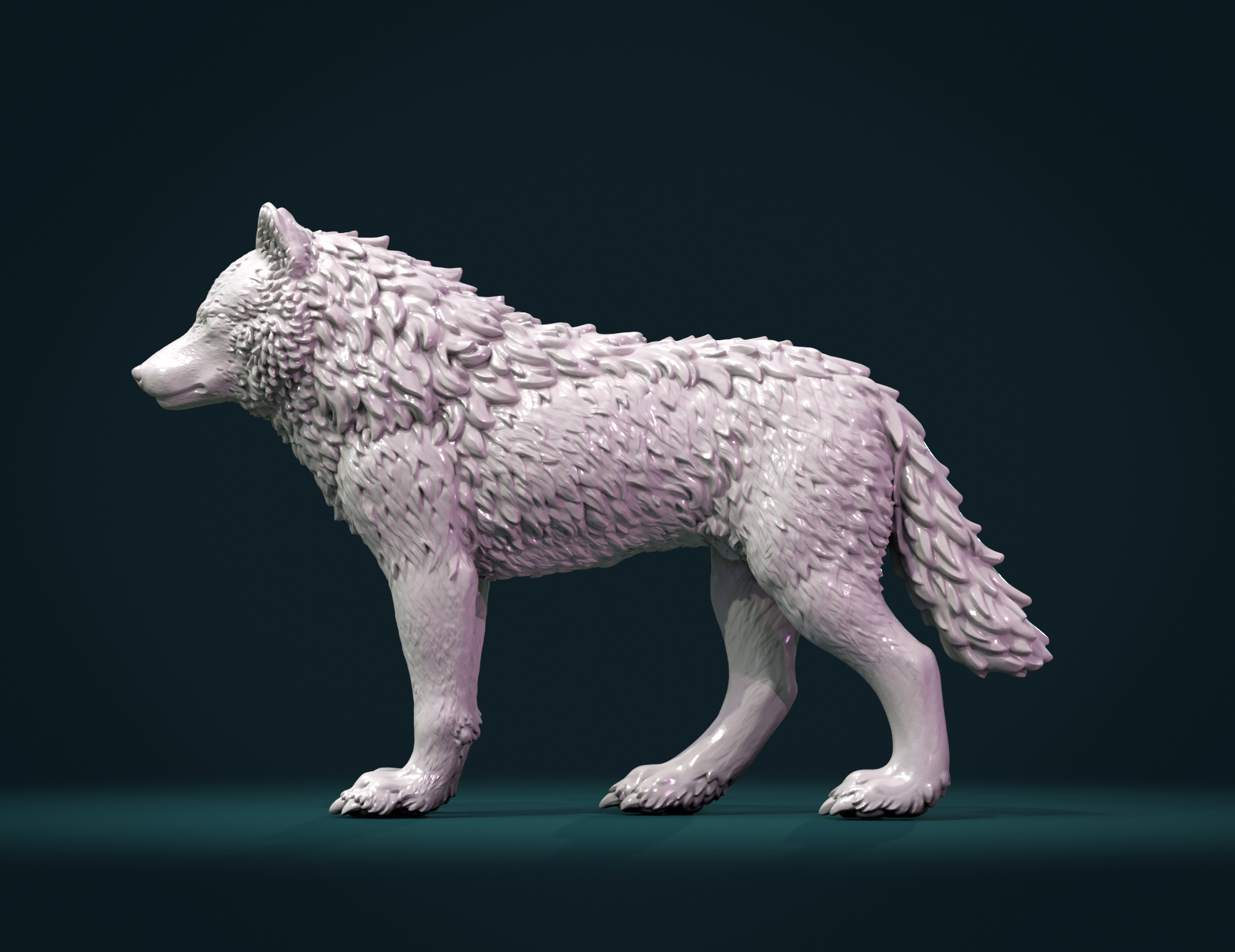 Print ready wolf iii 3D model - TurboSquid 1473798