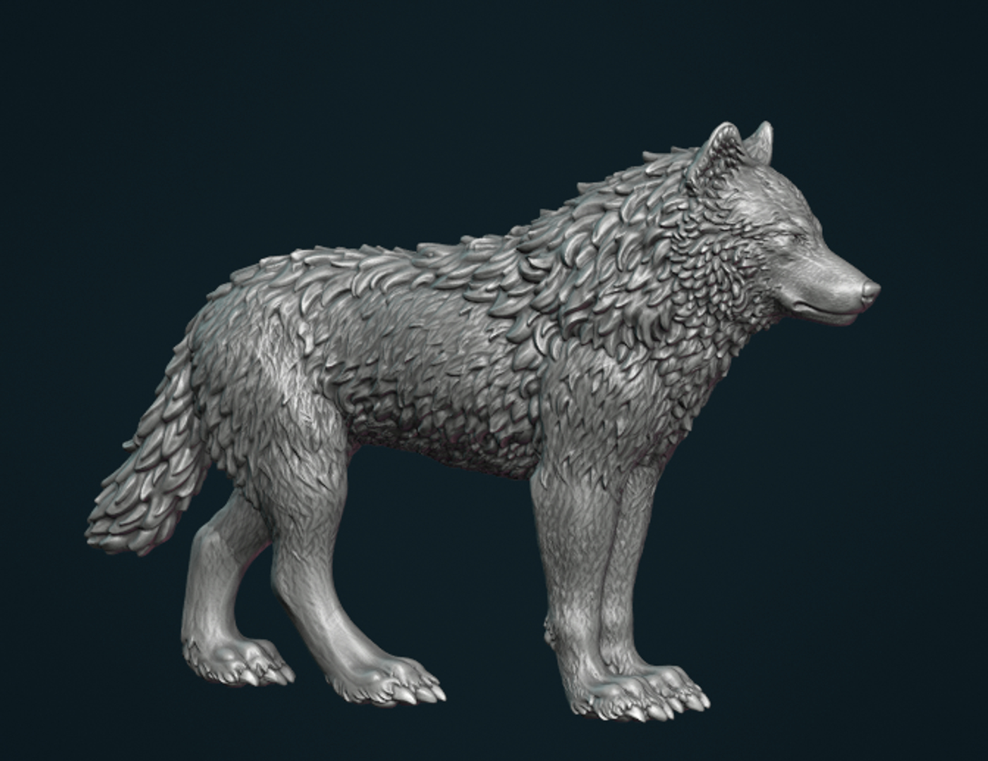 Print ready wolf iii 3D model - TurboSquid 1473798