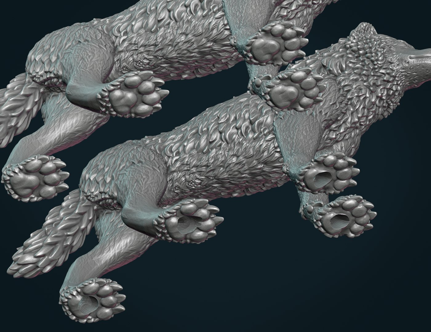 Print ready wolf iii 3D model - TurboSquid 1473798