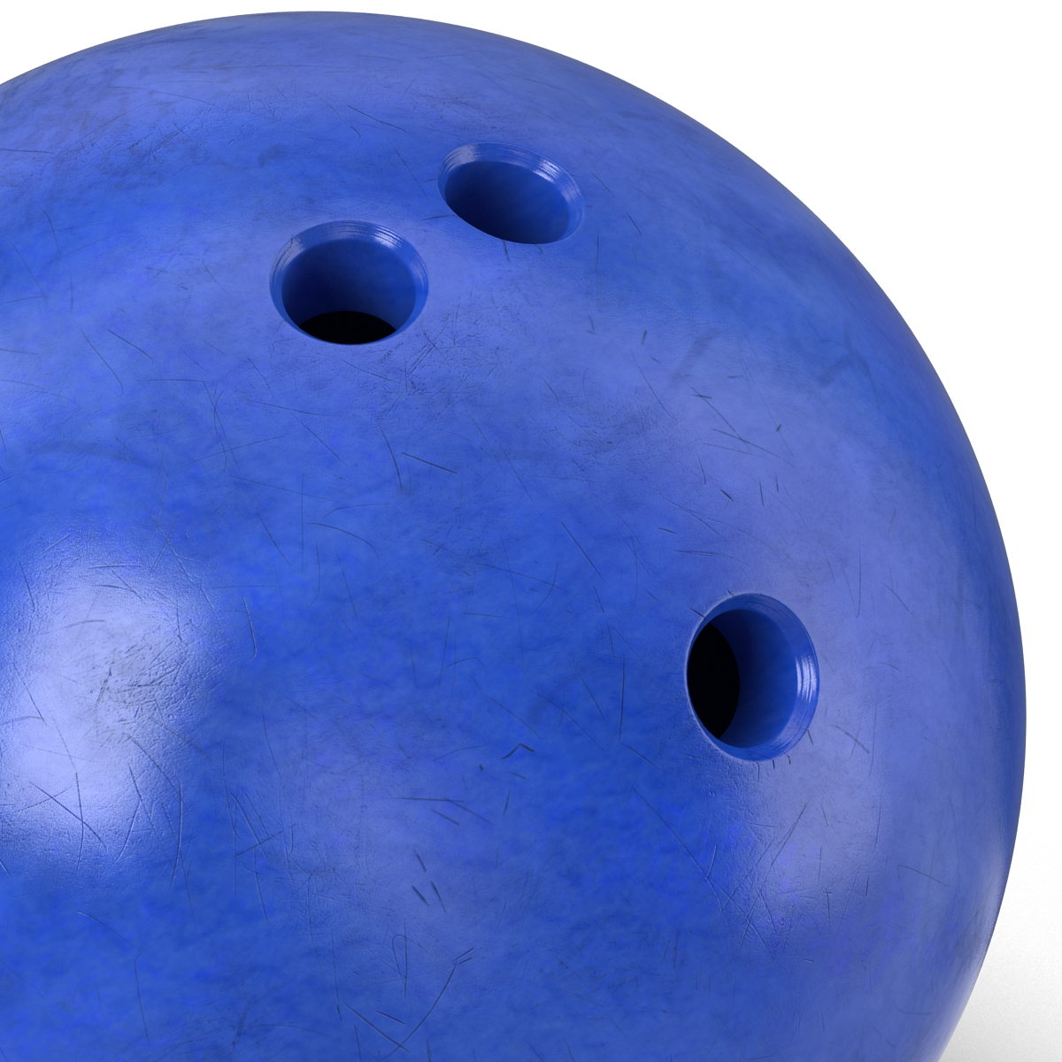 3d bowling ball blue