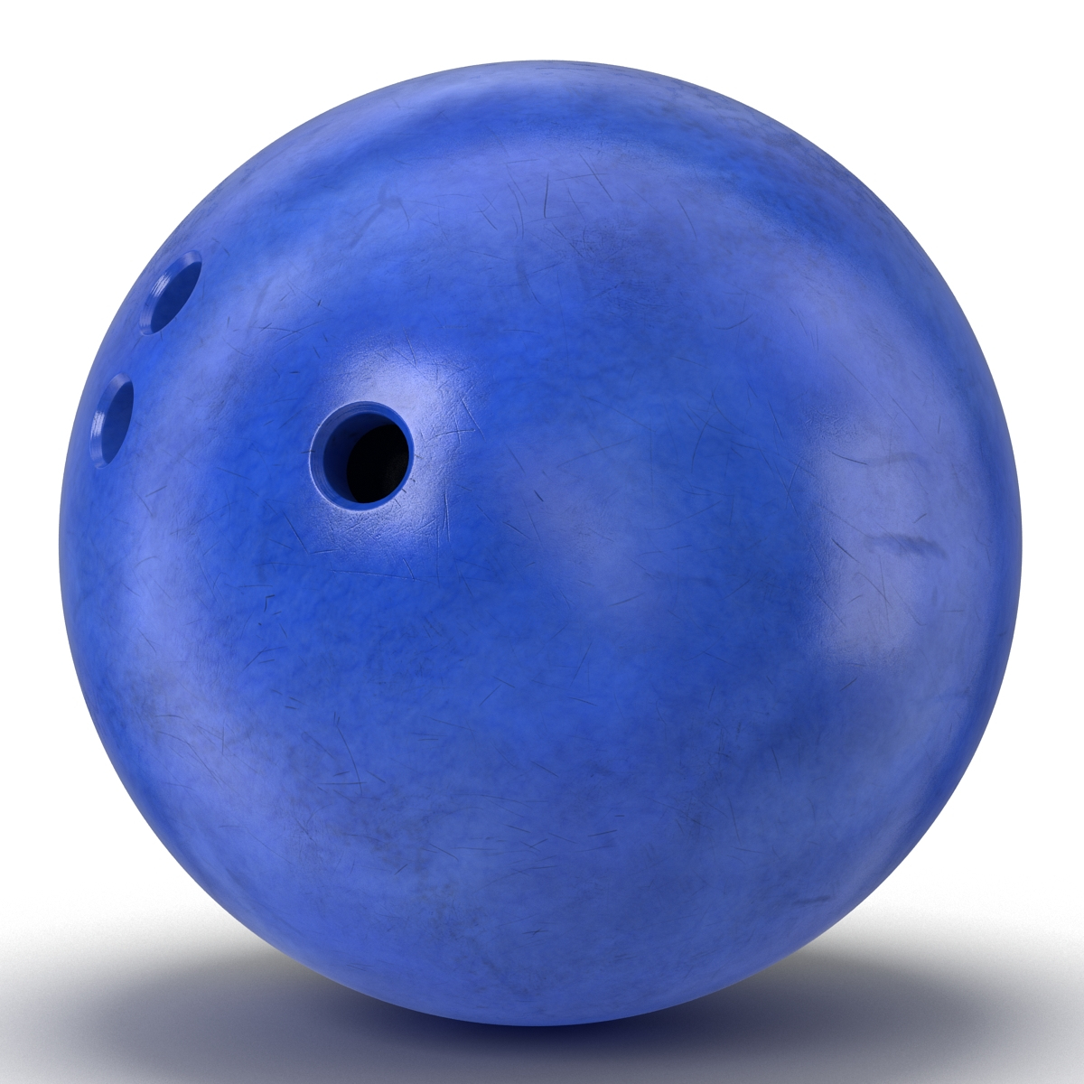 3d bowling ball blue