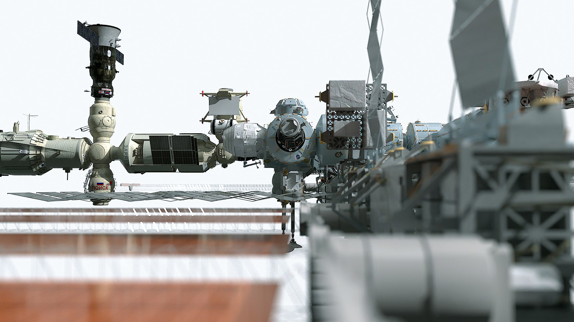 ISS International Space Station - Cinema 4D Octane PBR 3D Model ...