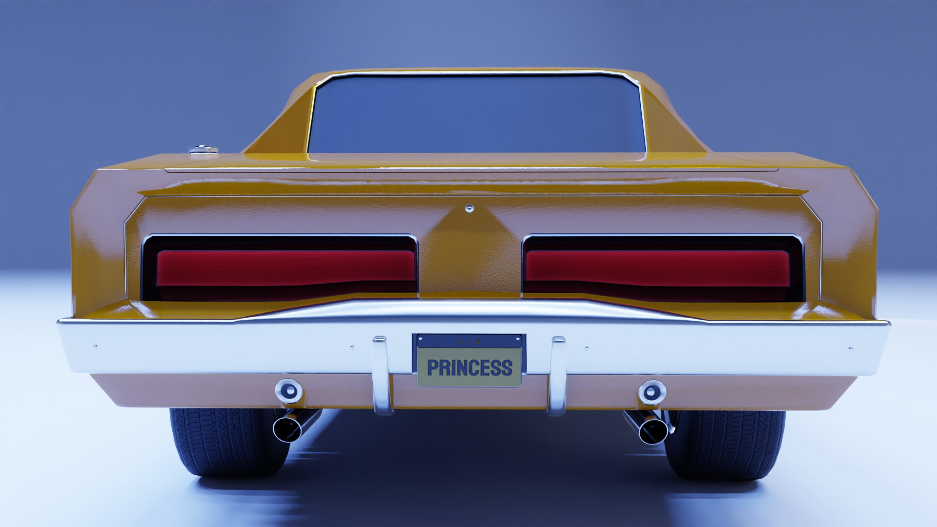 3D Model 1960s Muscle Car - TurboSquid 2232490