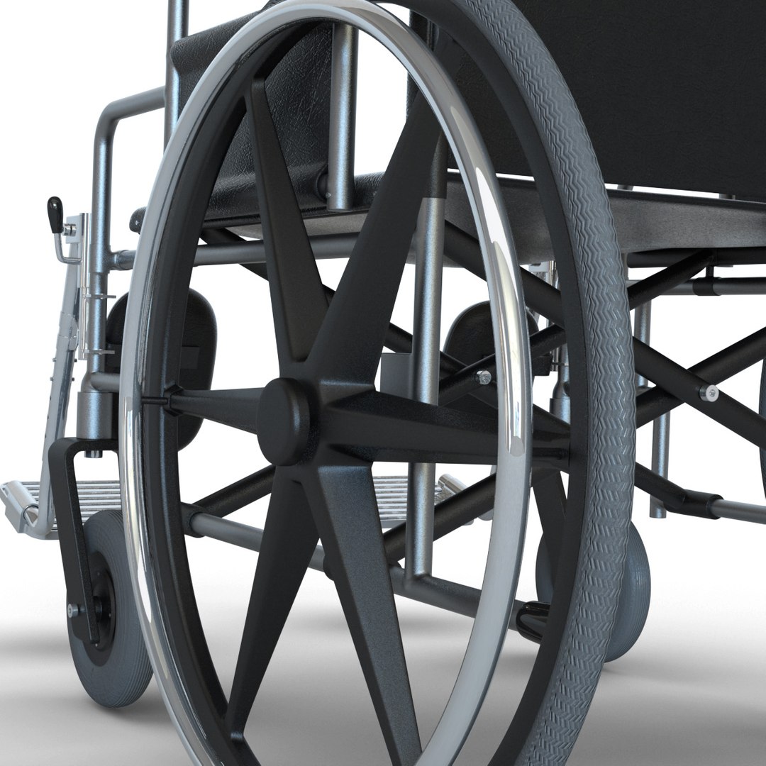 Wheelchair Chair Wheel 3d Model