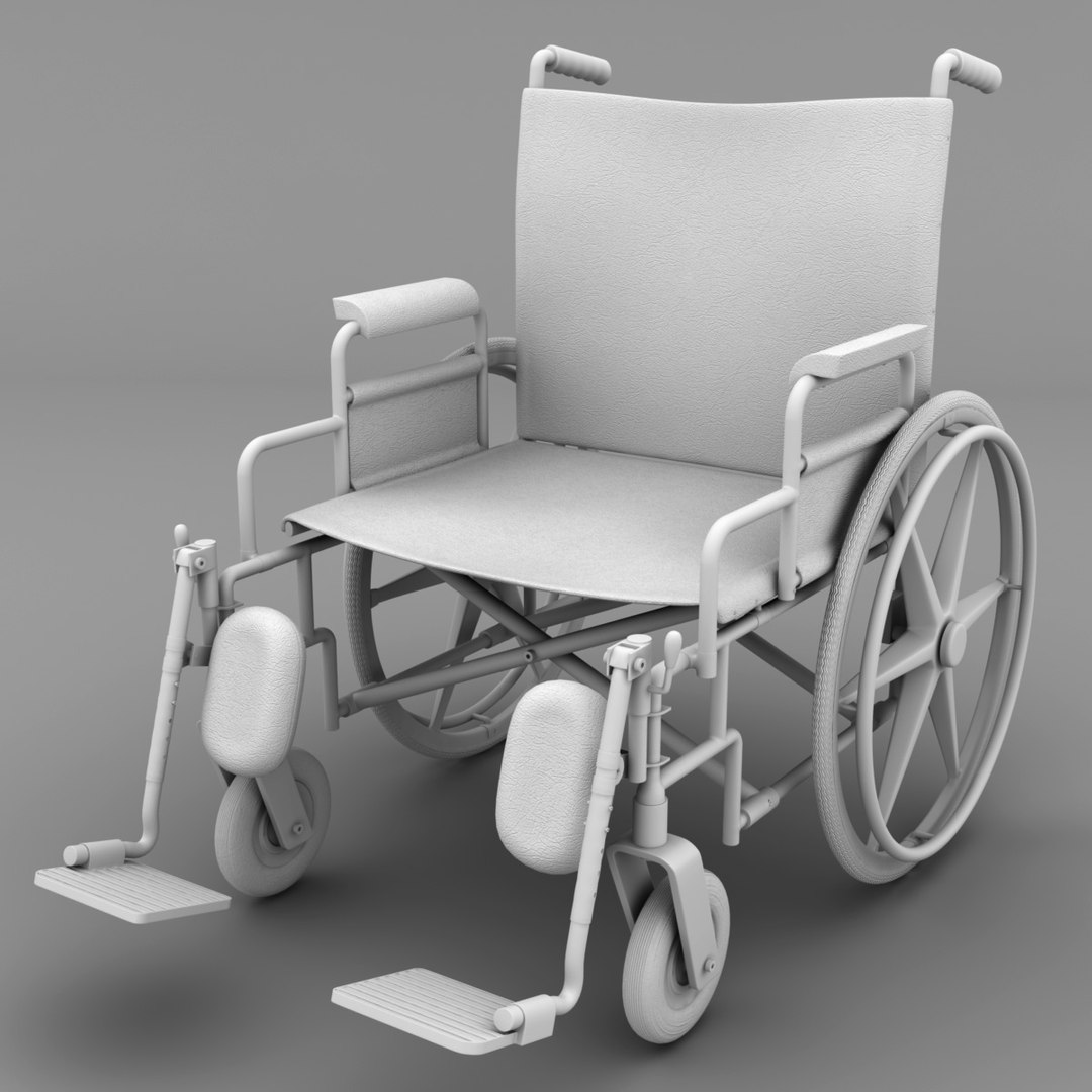Wheelchair Chair Wheel 3d Model