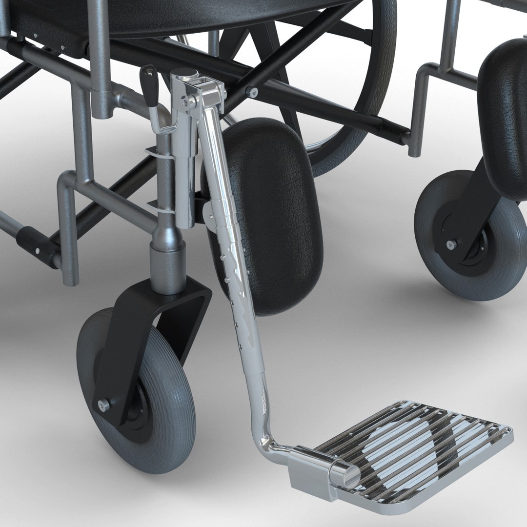 Wheelchair Chair Wheel 3d Model