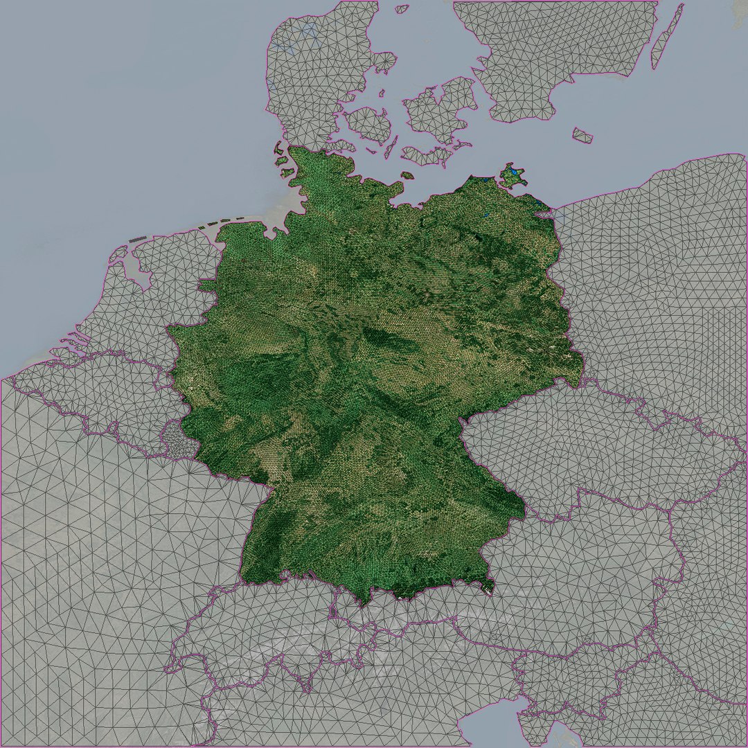 3D Germany Topographic Map Model - TurboSquid 2336234