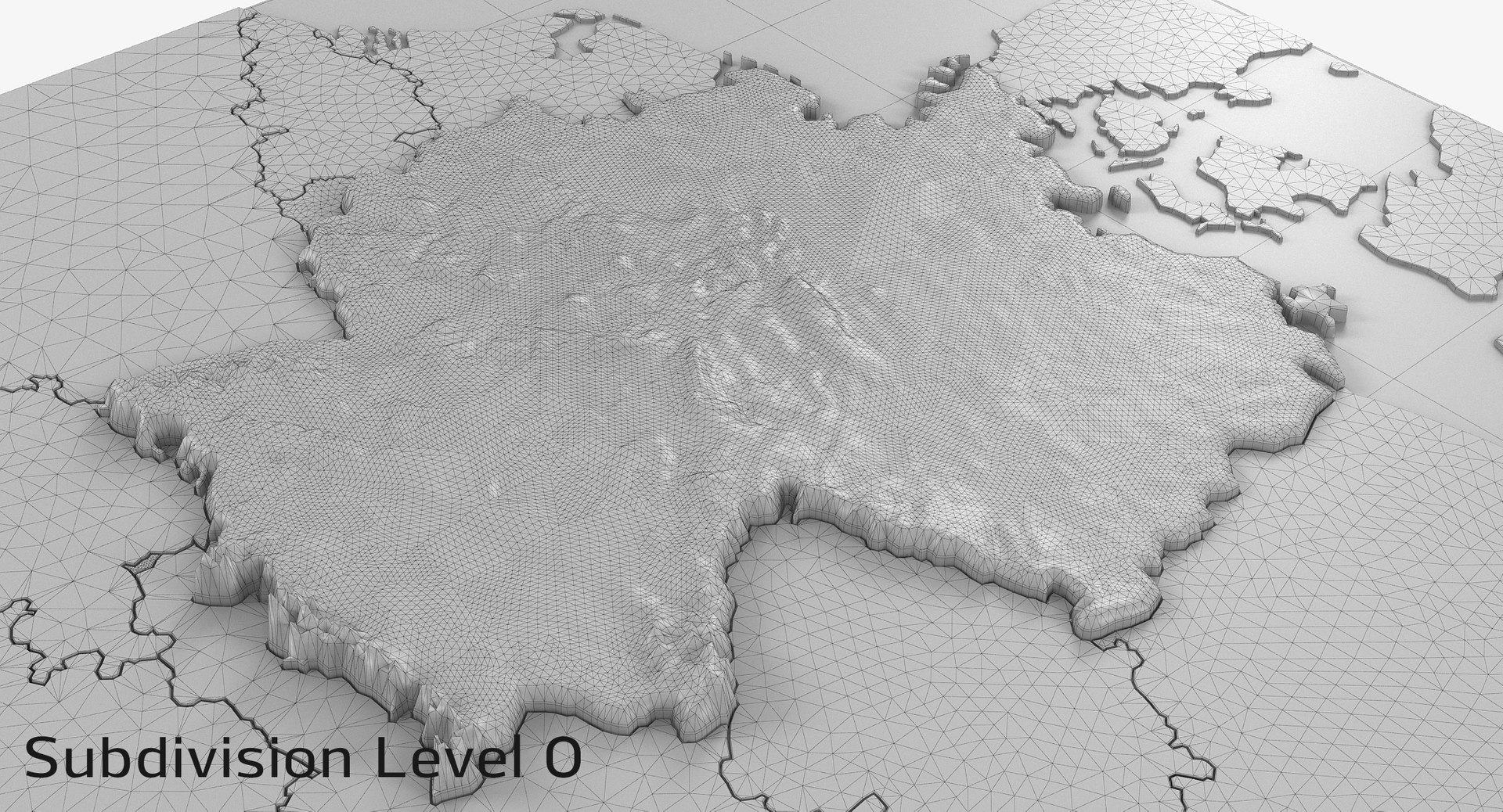 3D Germany Topographic Map Model - TurboSquid 2336234