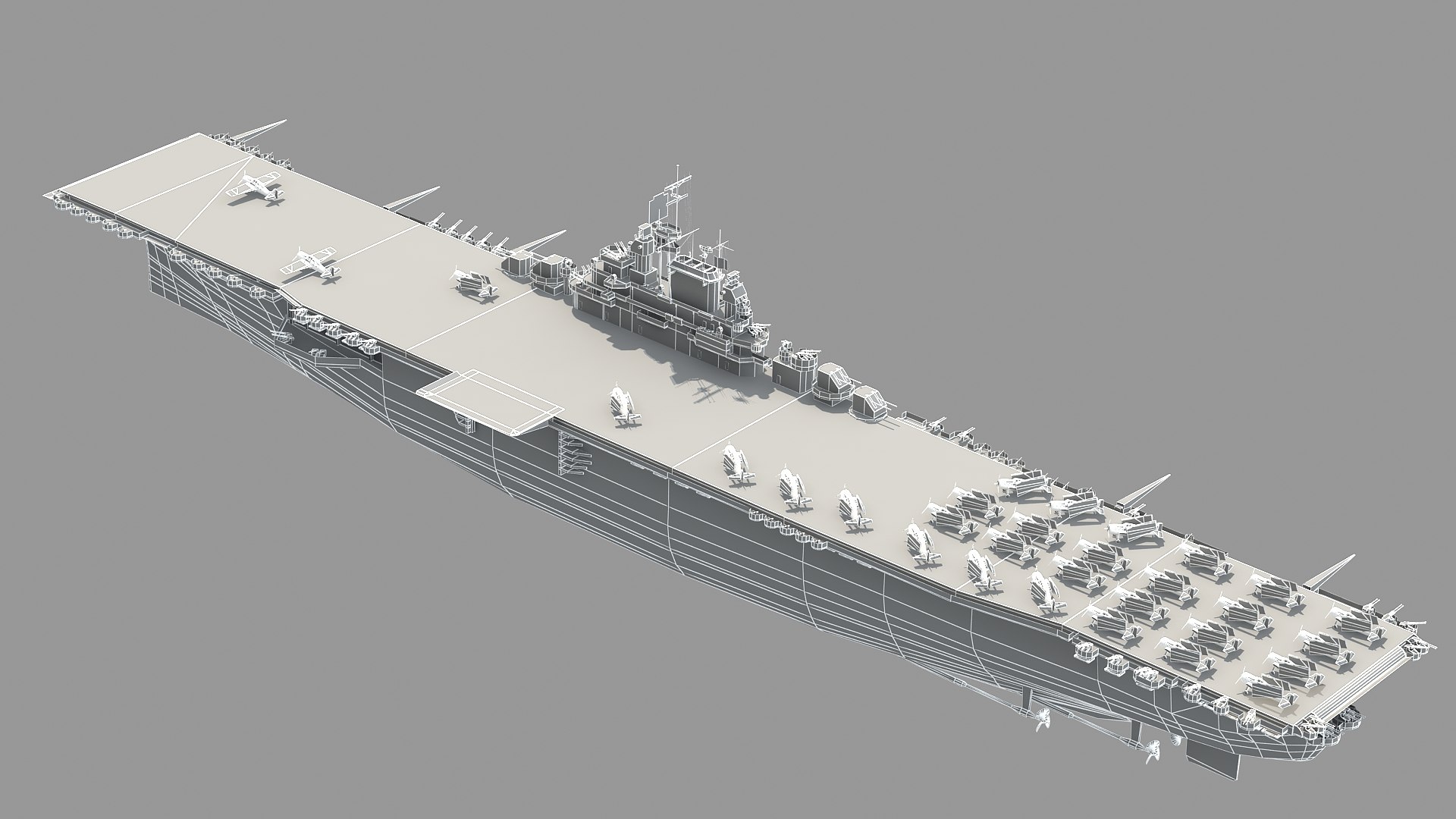 3D uss randolph cv-15 cv - TurboSquid 1489576