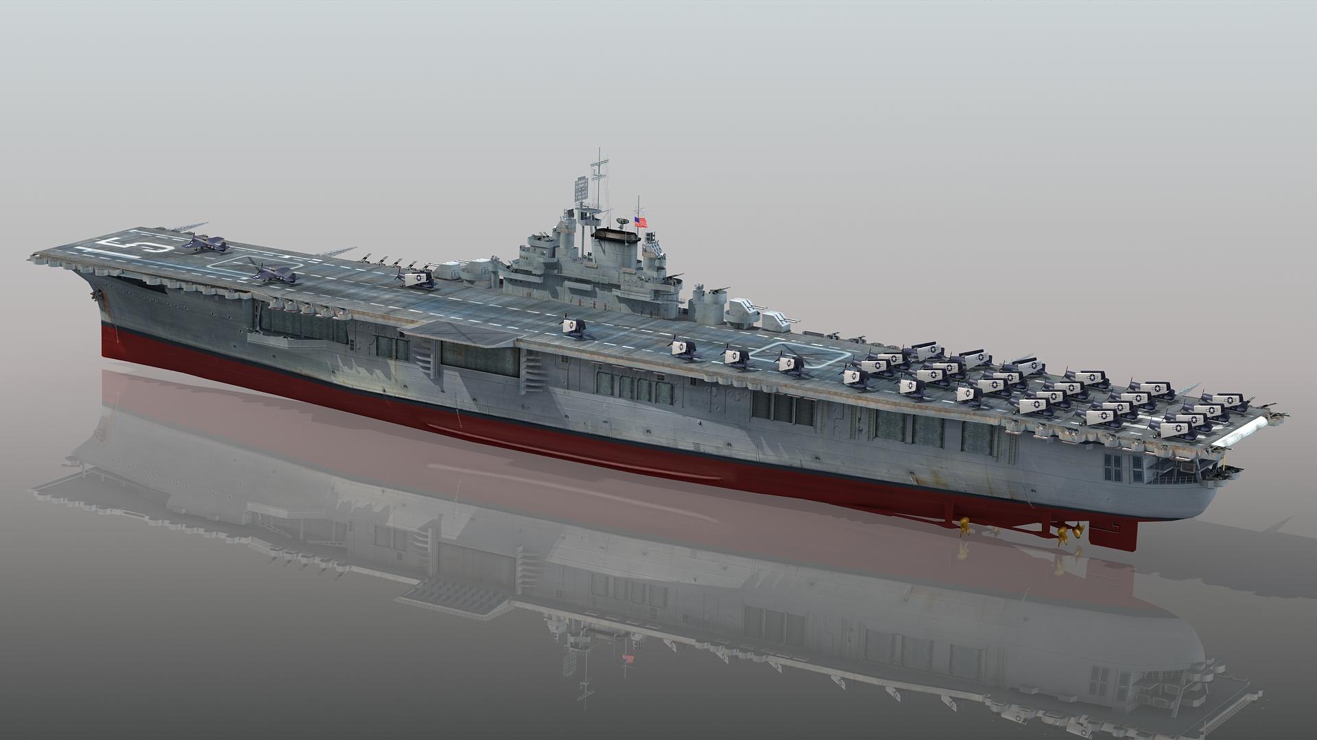 3D uss randolph cv-15 cv - TurboSquid 1489576