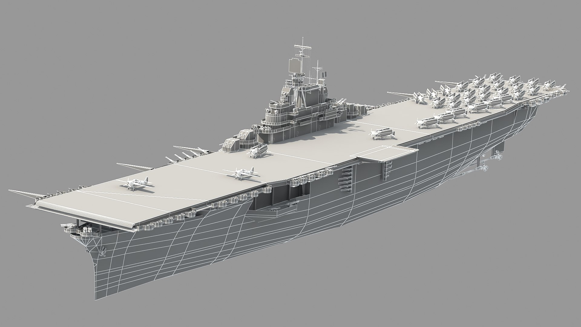 3D uss randolph cv-15 cv - TurboSquid 1489576
