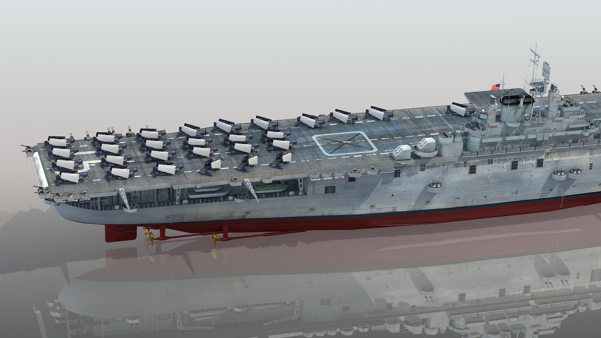 3D uss randolph cv-15 cv - TurboSquid 1489576