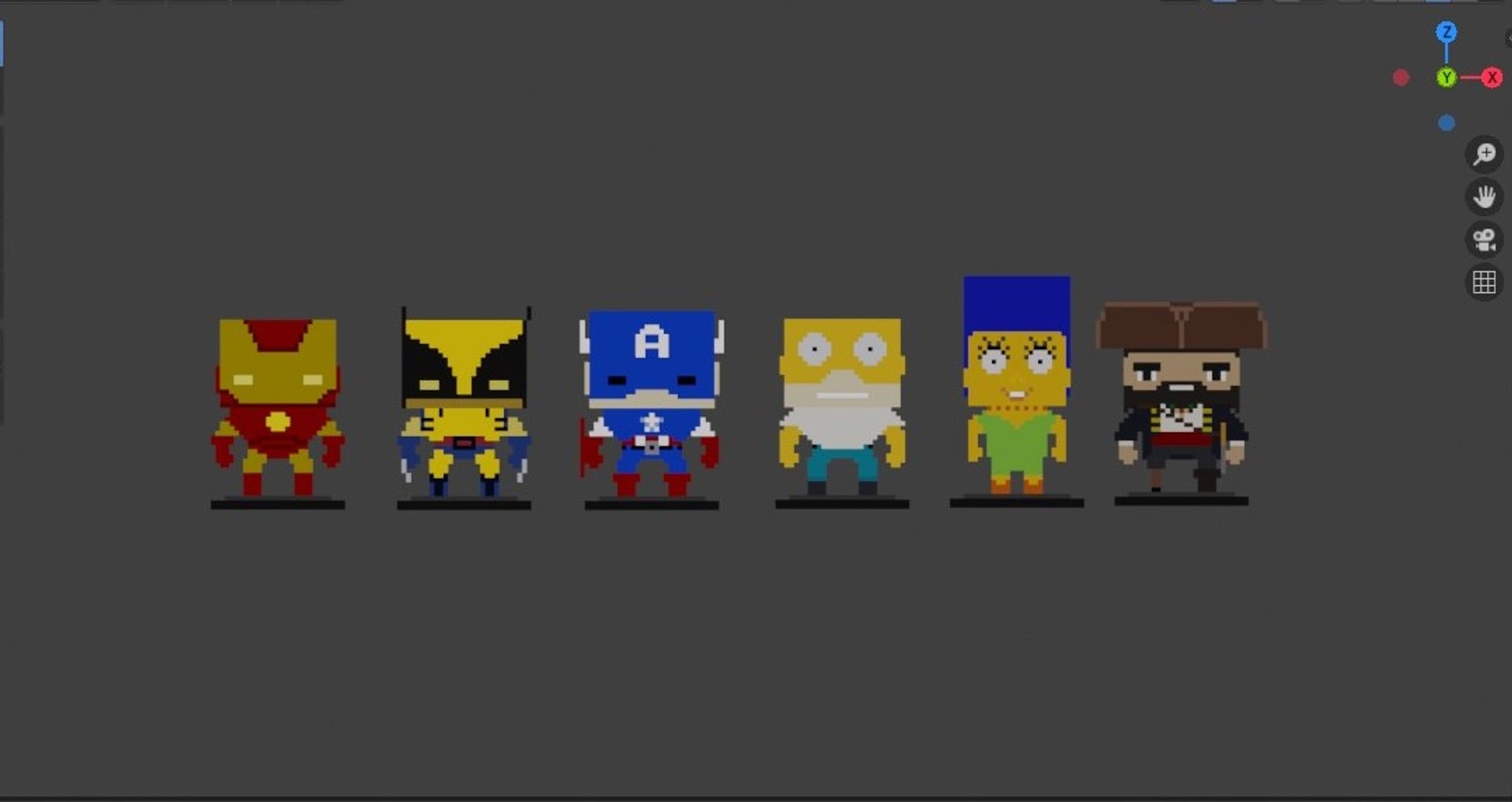 Free Voxel Characters 3D Model - TurboSquid 1532008