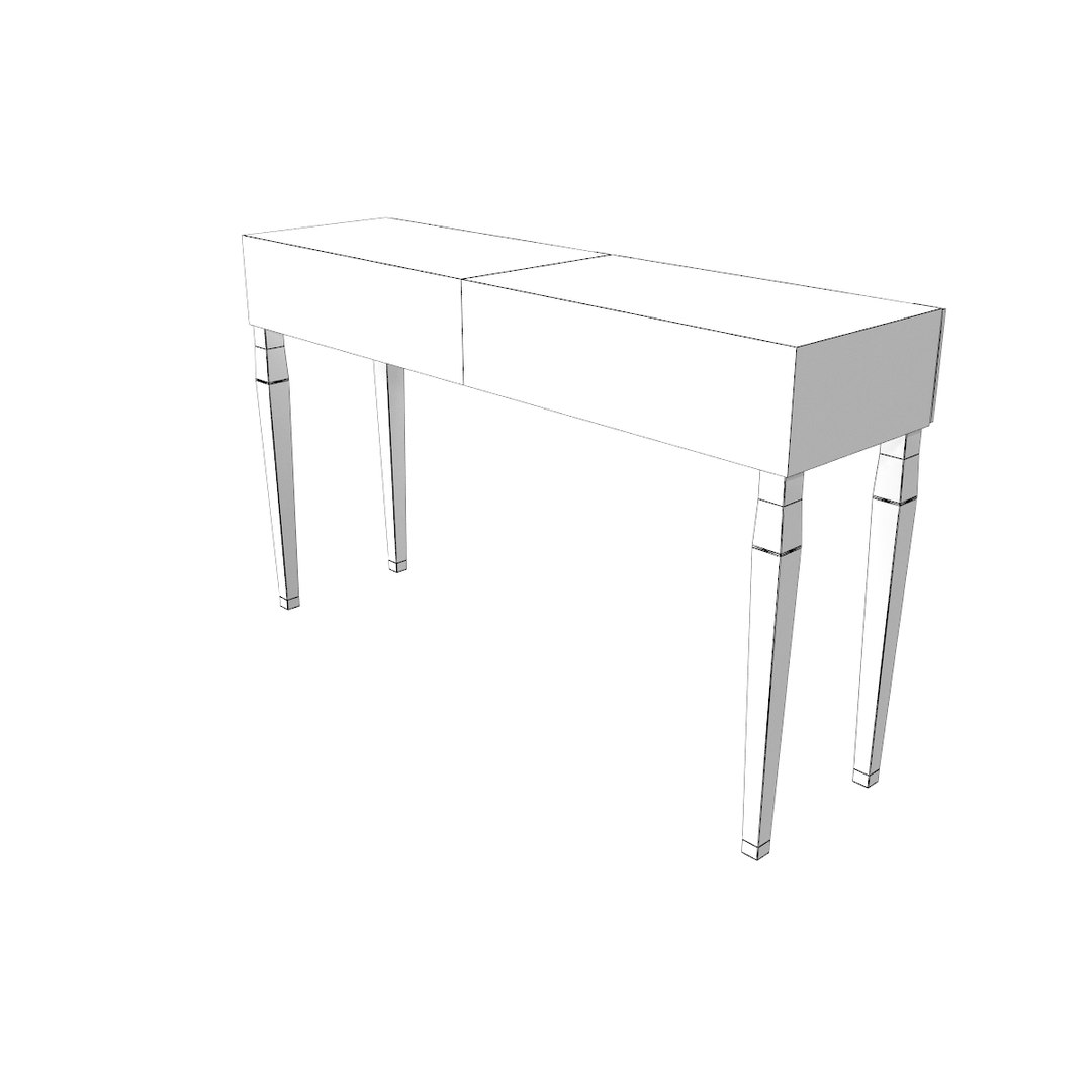 3d console table