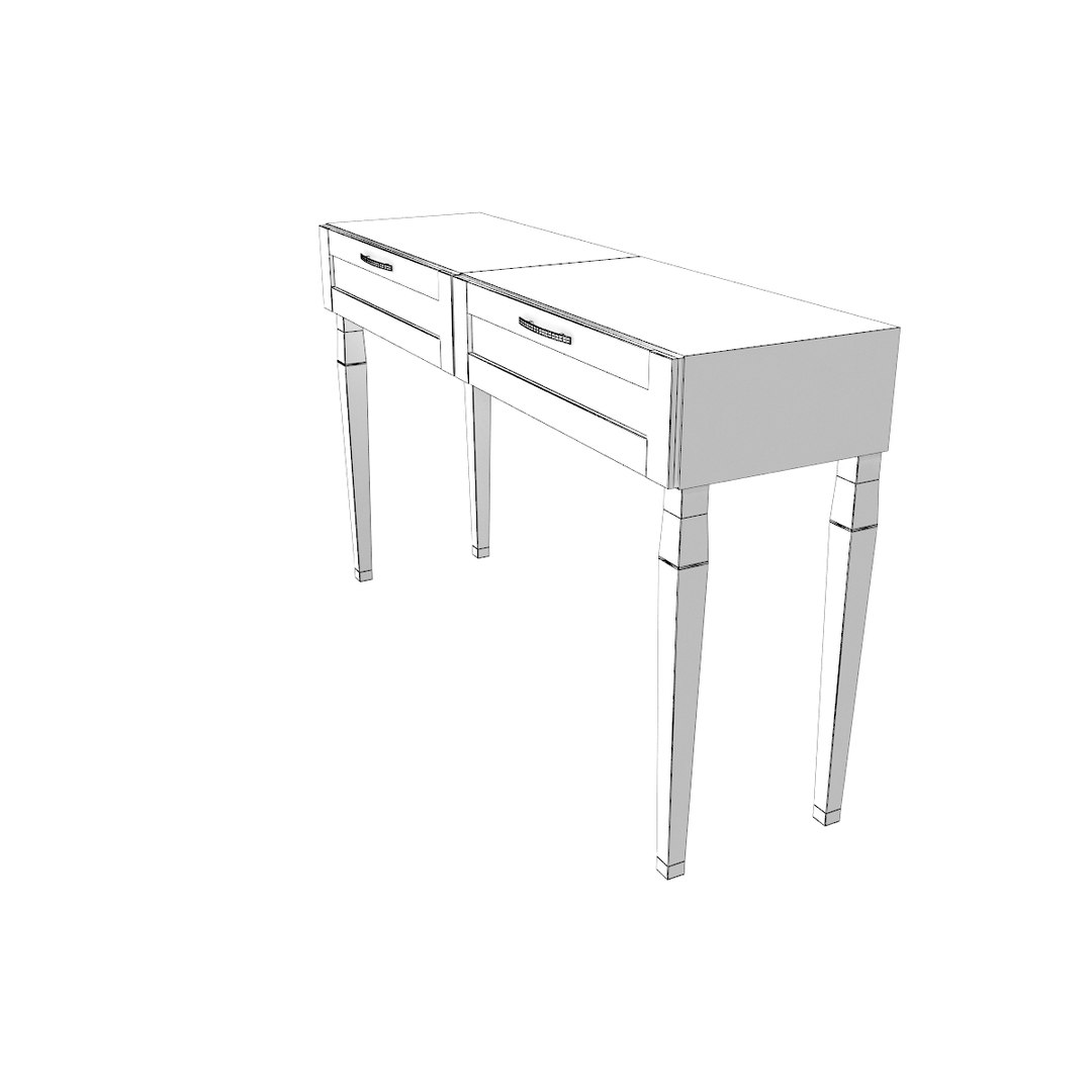 3d console table