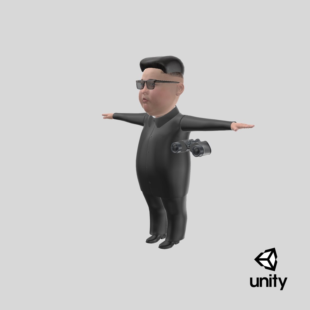 Cartoon Kim Jong Un 3D Model - TurboSquid 1825833