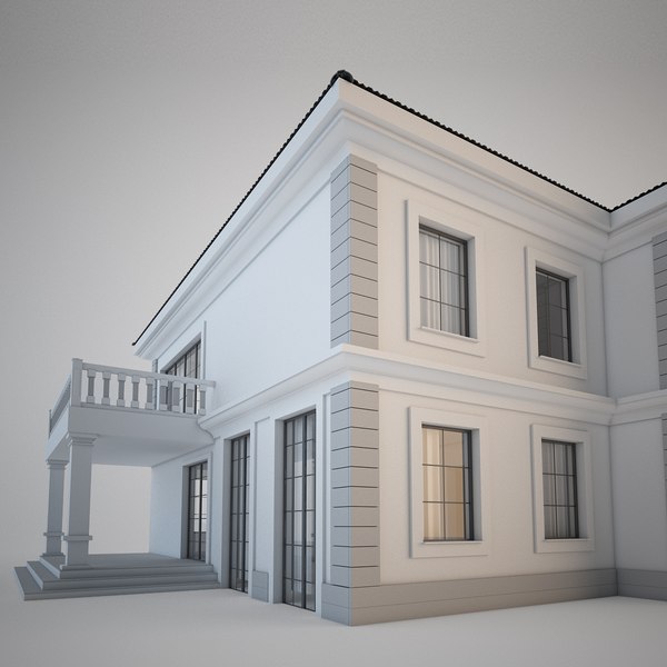 classic house 3d max