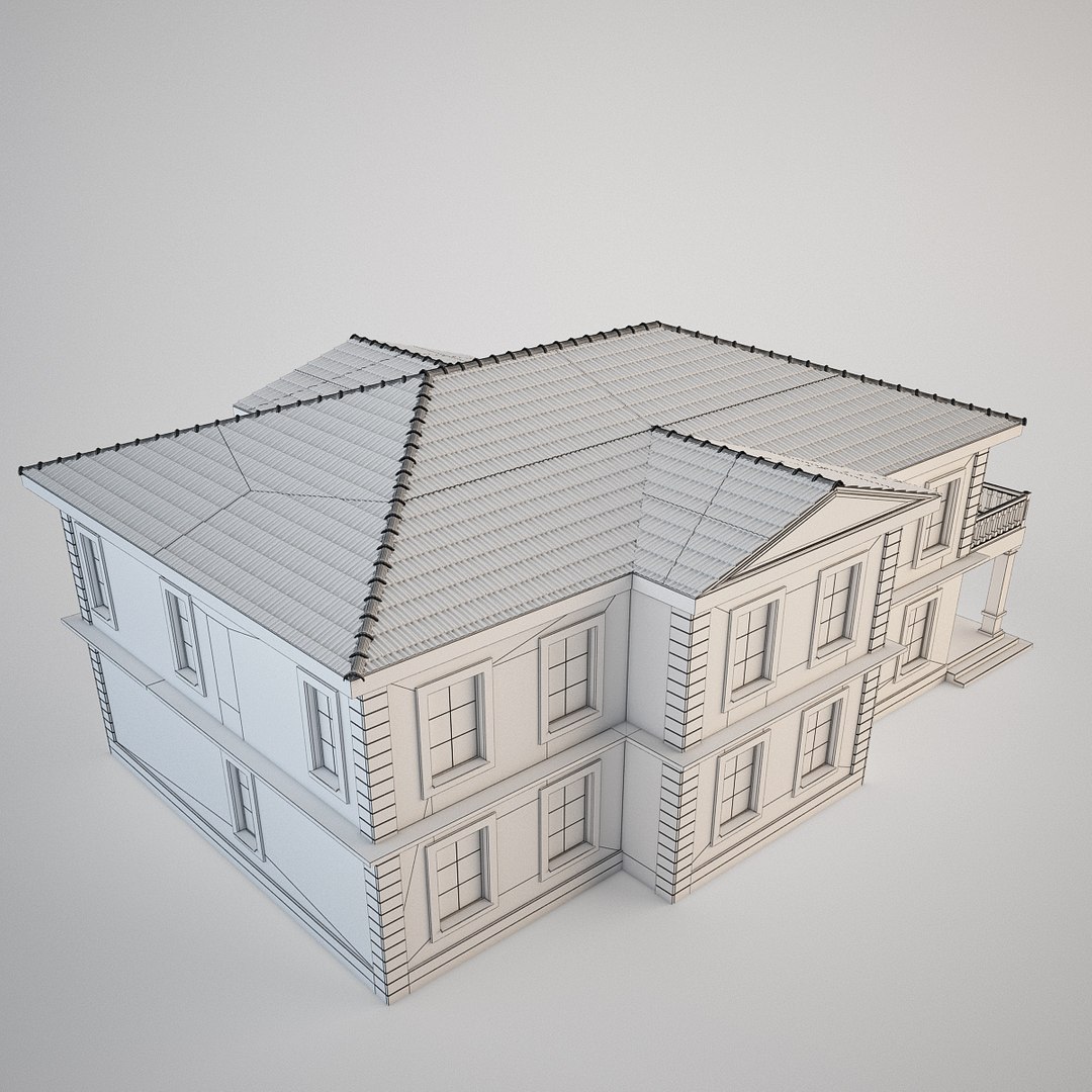 Classic House 3d Max