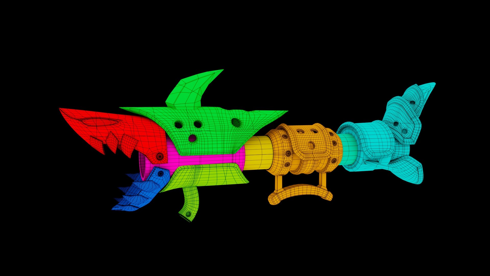 Jinx Fishbones Rocket Launcher 3D Model - TurboSquid 2371202