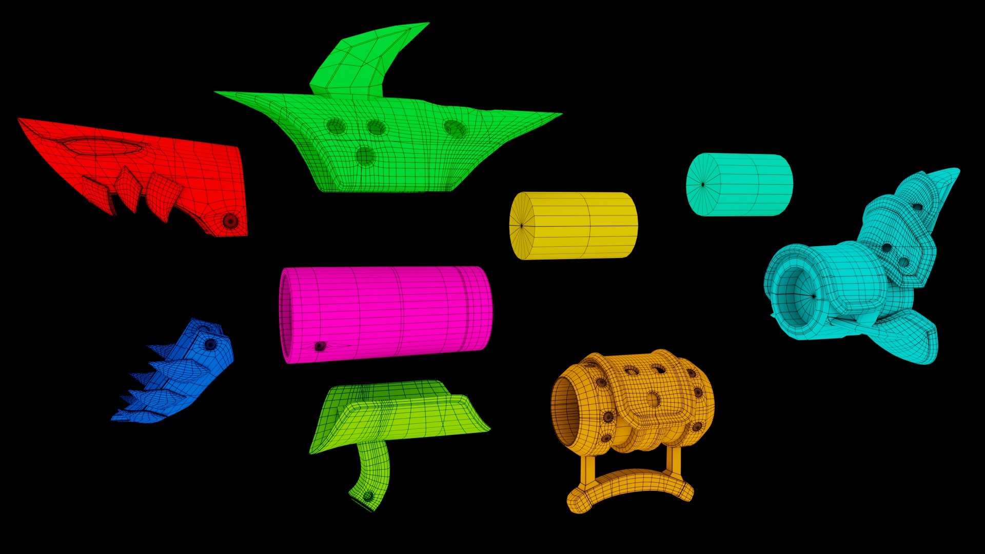 Jinx Fishbones Rocket Launcher 3D Model - TurboSquid 2371202