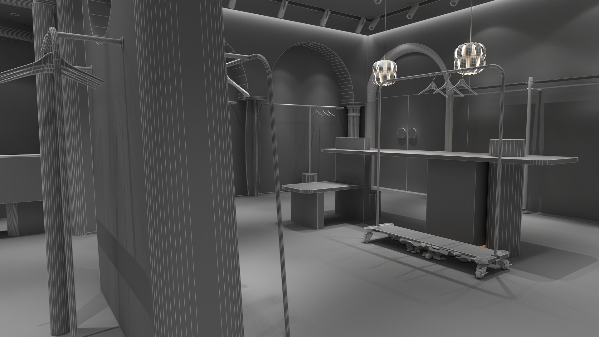 Lady Clothing Shop 3D - TurboSquid 1698704