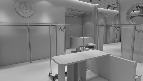 Lady clothing shop 3D - TurboSquid 1698704