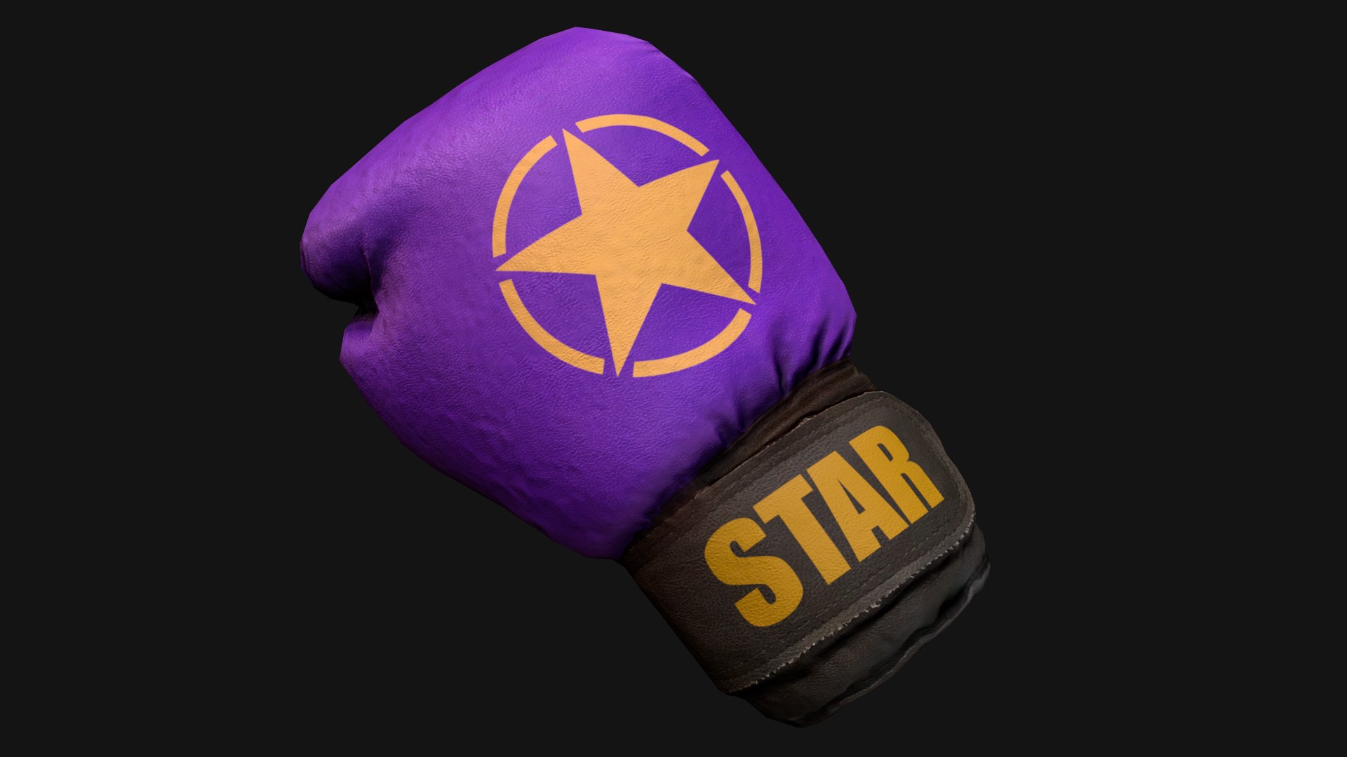 Boxing Gloves Purple Star Model - TurboSquid 1942675