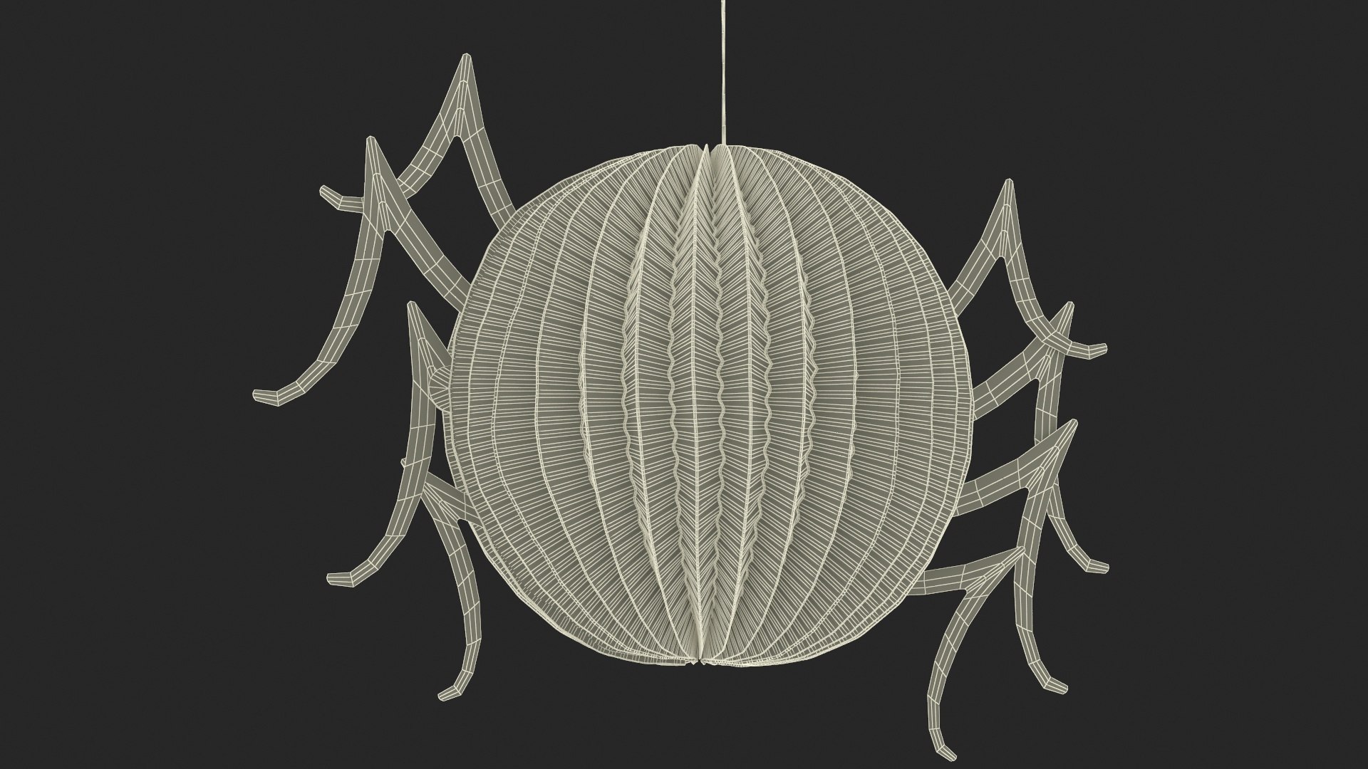 Halloween Paper Decorations Spider 3D Model - TurboSquid 2276445