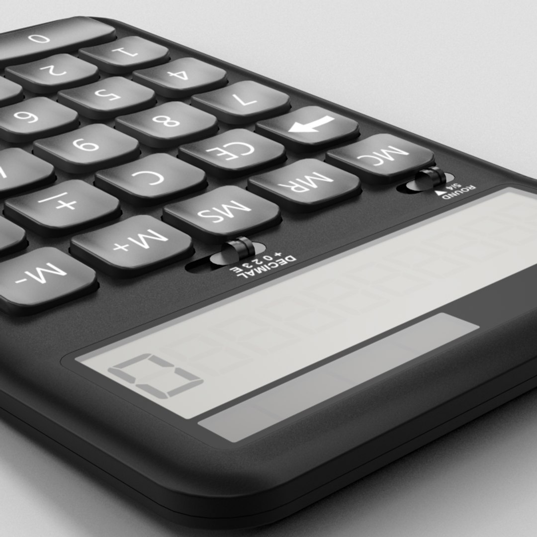 3d Model Desk Calculator